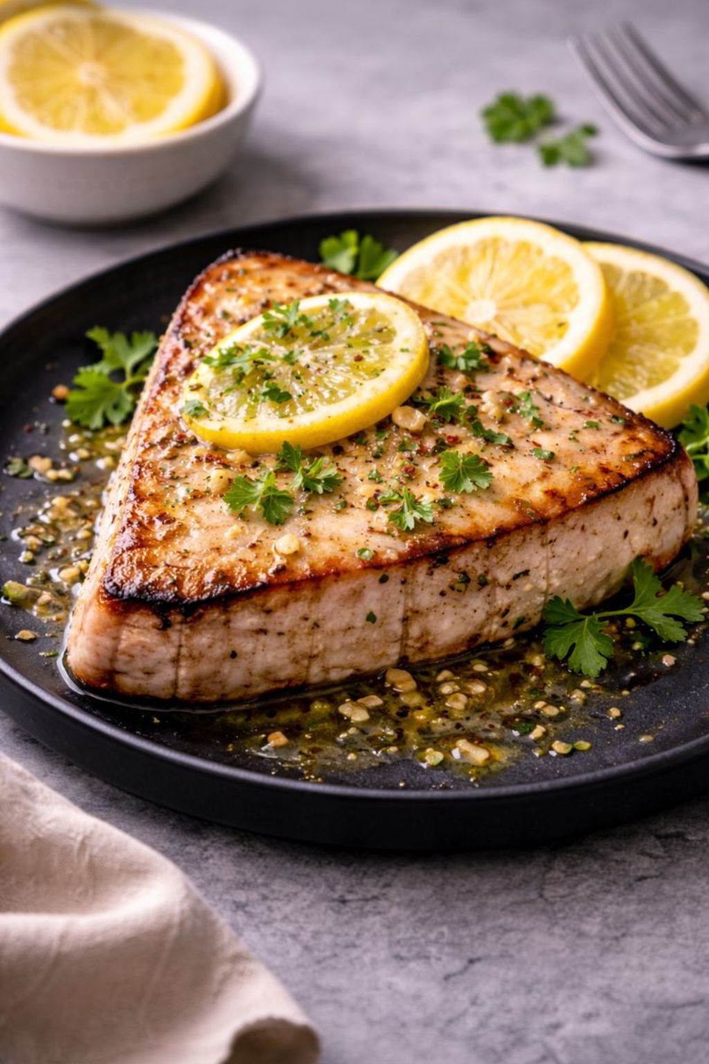 Lemon Garlic Swordfish Recipe - Culinary Pearl