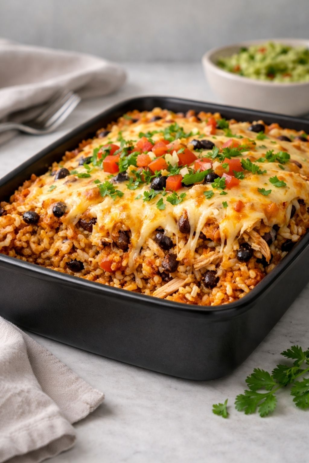 Chicken Burrito Casserole Recipe - Culinary Pearl