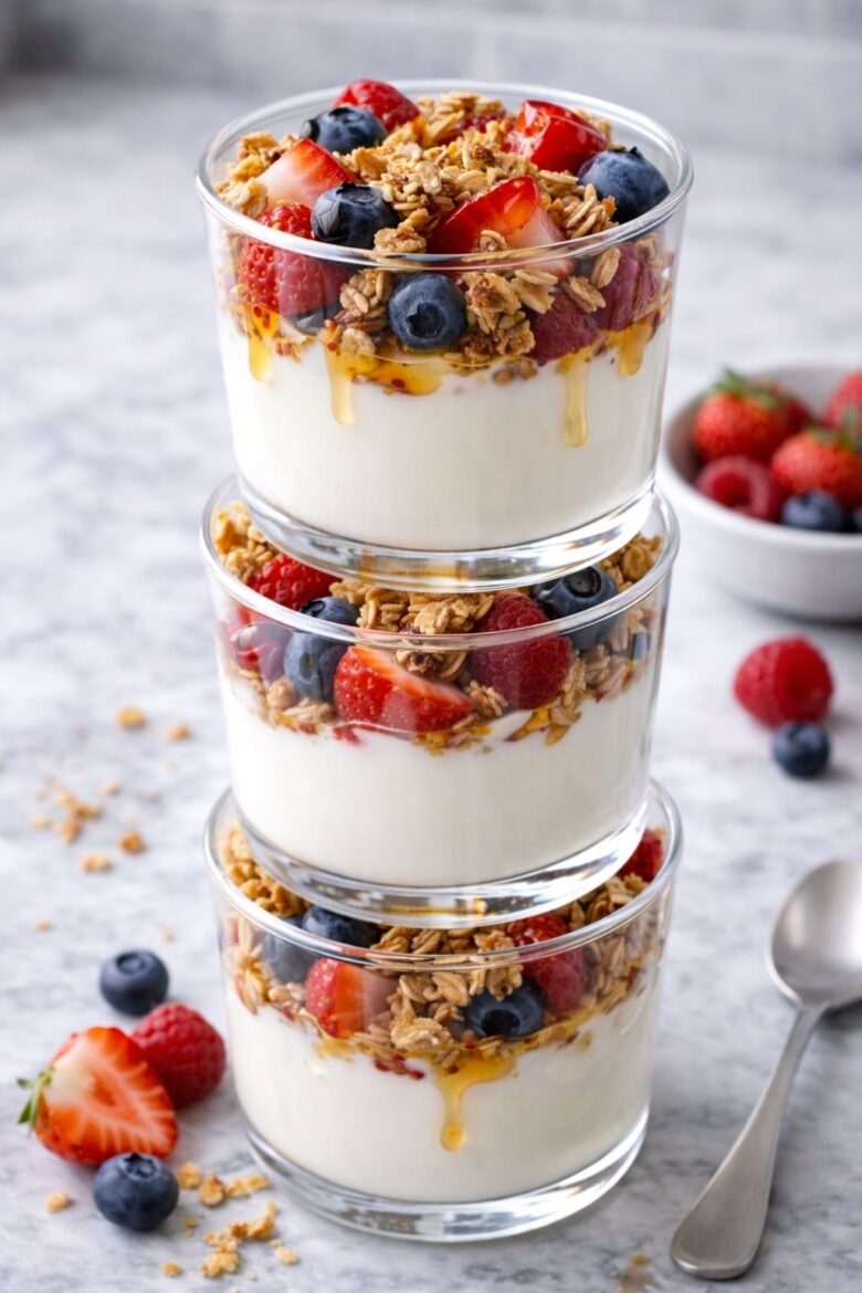 Mini Yogurt Parfait Cups Recipe - Culinary Pearl
